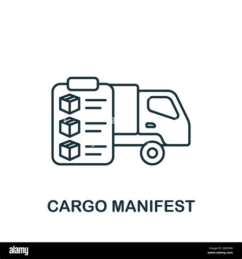 Cargo Manifest Icon Line Simple Line Shipping Icon For Templates Web Design And Infographics