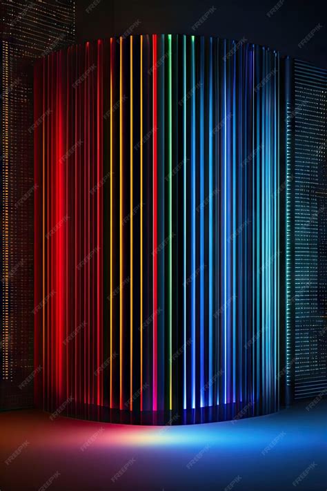 premium ai image binary data visualization hitech background