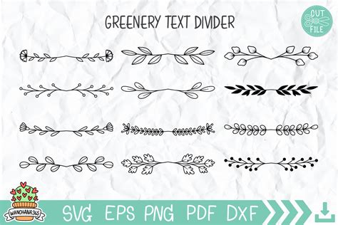 Leaf Plant Nature Border Ornament Graphic By Wanchana365 Creative Fabrica