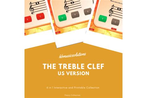 Beginner Music Theory Us Version Unit 4 The Treble Clef Graphic By