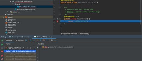 Quickstart Deploy A Kubernetes App With Cloud Code For IntelliJ Google Cloud