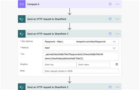 adding a new column to sharepoint view with power automate