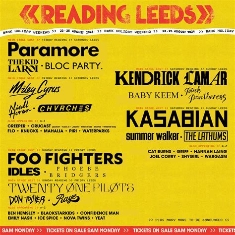 Leeds Festival 2025 Lineup Maxie Renell Free Word Template