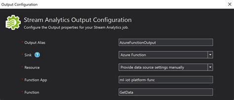 Azure Function As Output Job Topology Of An Azure Stream Analytics Job