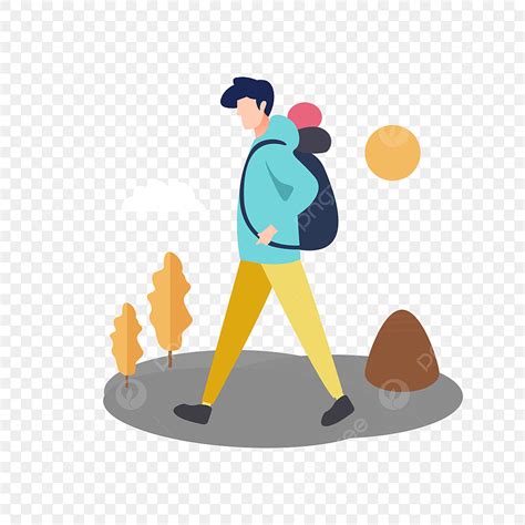 만화 손으로 그린 배낭 여행 일러스트 그림 손으로 그린 저작권 단순한 Png 일러스트 및 Psd 이미지 무료 다운로드 Pngtree