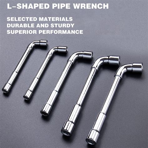 Vbxoae L Shaped Angled Hex Socket Wrench Set 6mm 7mm 8mm 9mm 10mm Vanadium Steel Heat Treated