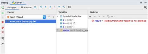 Part Debugging Python Code PyCharm Documentation