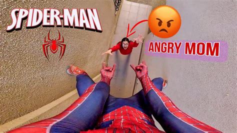 Dumitrucomanac Spider Man Escaping Angry Mom Spider Man In Real Life