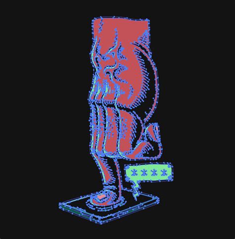 Fingerprint Unlock Illustration Doodle Vector