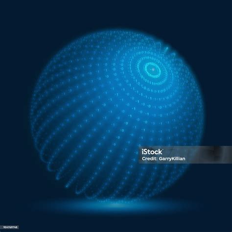 벡터 사이버 스 퓌 어와 이진 숫자 문자열로 블루 큰 데이터 영역입니다 정보 코드 구조 표현입니다 암호화 분석입니다