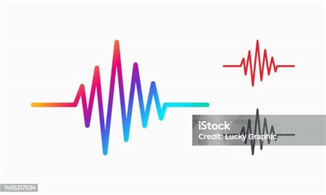 Illustration De Ligne De Battement De Cœur Trace De Pouls Ecg Ou