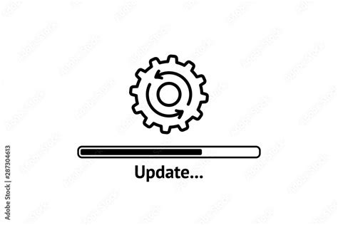 Loading Process Update System Icon Concept Of Upgrade Application Progress Icon For Graphic