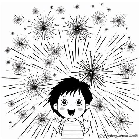 Fireworks Coloring Pages Free And Printable