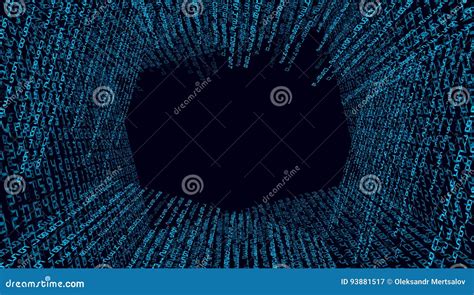 Binary Code Background Abstract Stock Vector Illustration Of Data Vector