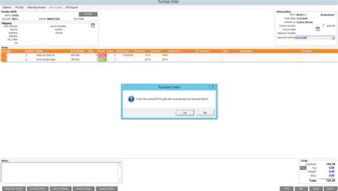 Line Item Receipt Breakout