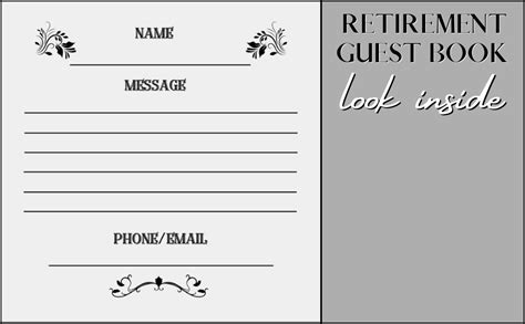 Retirement Guest Book Retirement Guest Book To Sign In For Women
