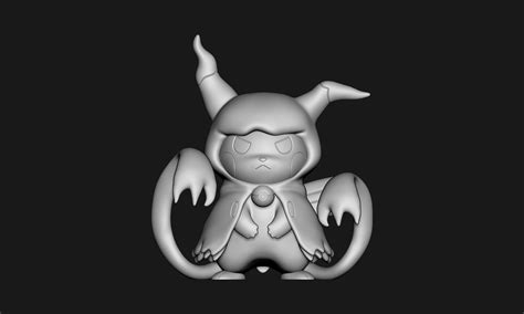 Free Stl File Pokemon Pikachu Cosplay Mimikyu 🐉・3d Printer Model To Download・cults