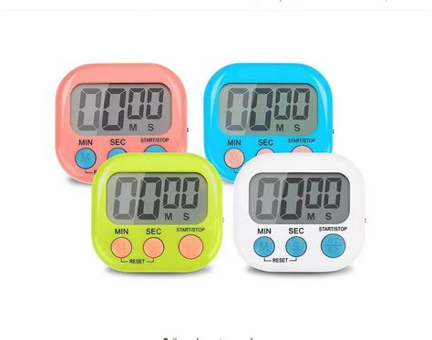 4pack Small Digital Kitchen Timer With Onoff Switch Minute Second