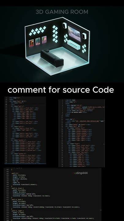 3d Gamming Room Using Html Css And Javascripts Youtube