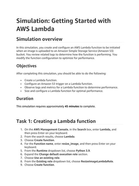 Getting Started With Aws Lambda Pdf Computer Keyboard Amazon Web