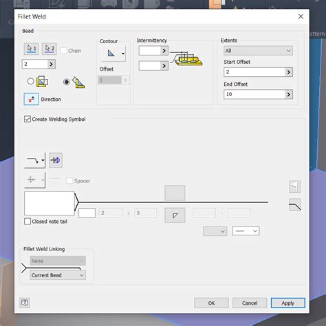autodesk inventor fillet weld micrographics