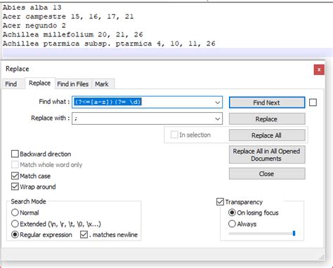 Notepad Find And Modify Text Stack Overflow