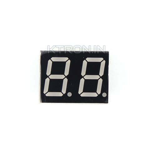 Buy 2 Digit 7 Segment Display 0 56 Inch Red Common Anode Ktron India
