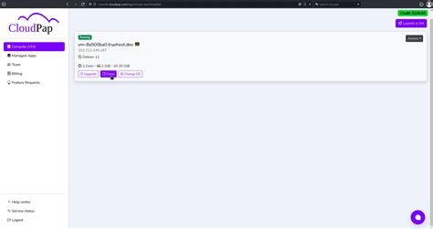 How To Clone A Vm On Cloudpap Cloudpap Simple Cloud For Developers