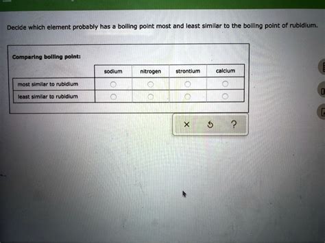 Decide Which Element Probably Has The Boiling Point Most And Least