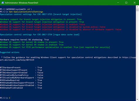 Windows Client Guidance Against Speculative Execution Vulnerabilities