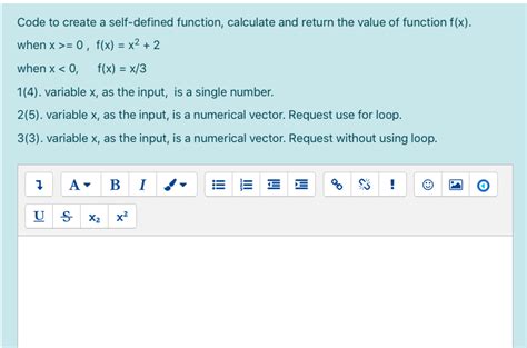 Code To Create A Self Defined Function Calculate And