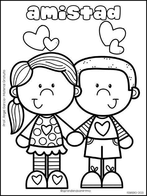 Amor Y Amistad Para Colorear Dibujos De Amor Y Amistad Para Enamorar