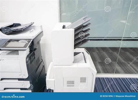 Printer Output Tray With Paper Sheet Royalty Free Stock Photography CartoonDealer