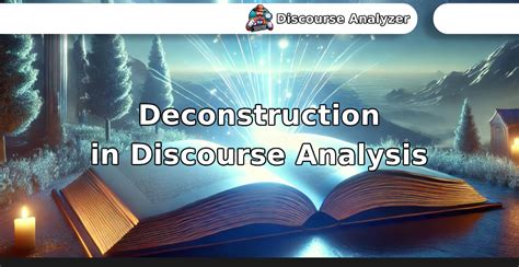 Deconstruction In Discourse Analysis Interactive Article Discourse