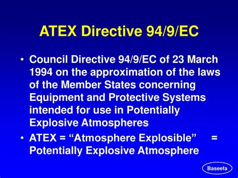 Ron Sinclair Managing Director – Baseefa - ppt download