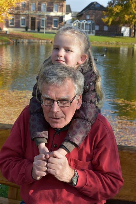 Grandpa Is The Best He And His Granddaughter Spending Time Together