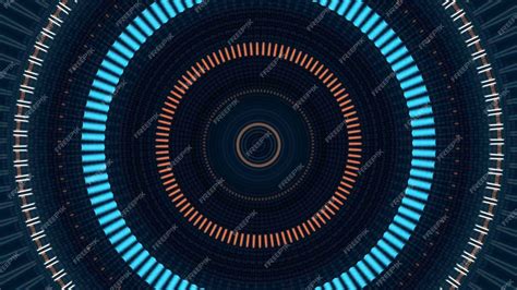 Premium Photo Abstract Moving Flashing Large Rings On Black Background Seamless Loop Animation