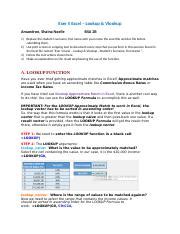 Mastering Excel Functions LOOKUP VLOOKUP Course Hero