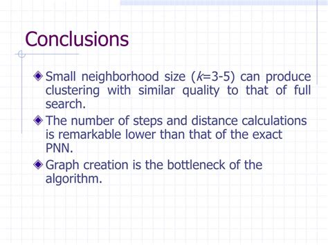 Ppt Fast Pnn Based Clustering Using K Nearest Neighbor Graph