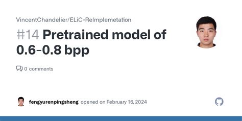 Pretrained Model Of 0 6 0 8 Bpp Issue 14 VincentChandelier ELiC ReImplemetation GitHub