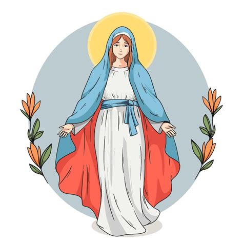 Mother Mary Cartoon Laughing