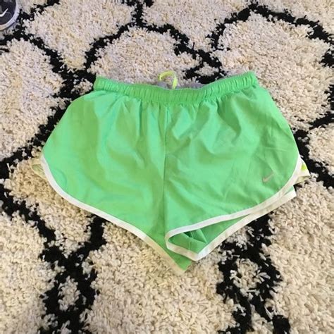 Neon Green Nike Running Shorts