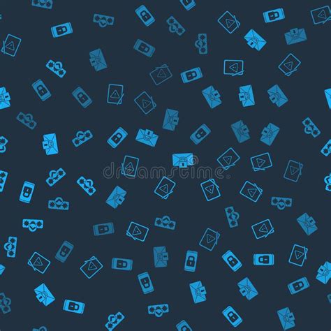 Set Mobile With Closed Padlock Tablet Exclamation Mark Mail Message Password And Password