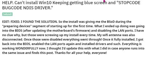 SOLVED Fix BUGCODE NDIS DRIVER Error In Windows Solutions