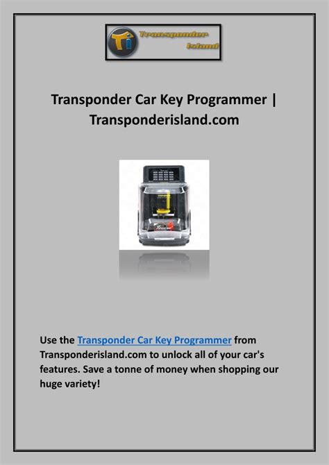 ppt transponder car key programmer powerpoint