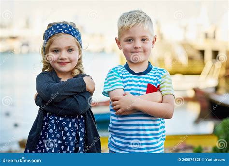 Whos The Cutest Portrait Of A Cute Little Brother And Sister Posing