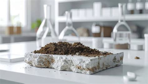 Soil Sample On Table Archaeological Soil Sample Analysis Visualization