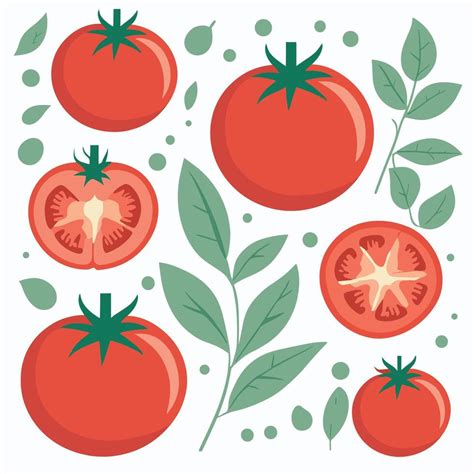 Tomato Clip Art Vector Illustration 41927380 Vector Art At Vecteezy