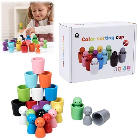 Color Sorting Cups Color Sorting Sensory Toys Matching Games Color