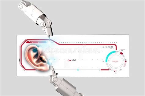 Robotic Arm And Transparent Display Hud Ear Study Hearing Problems And Solutions Ultrasound